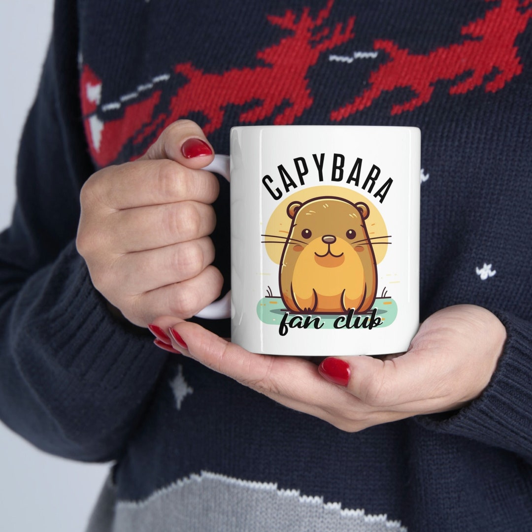 Capybara Gift, Cute Capybara Mug, Capybara Fan Club, Capybara Mug ...