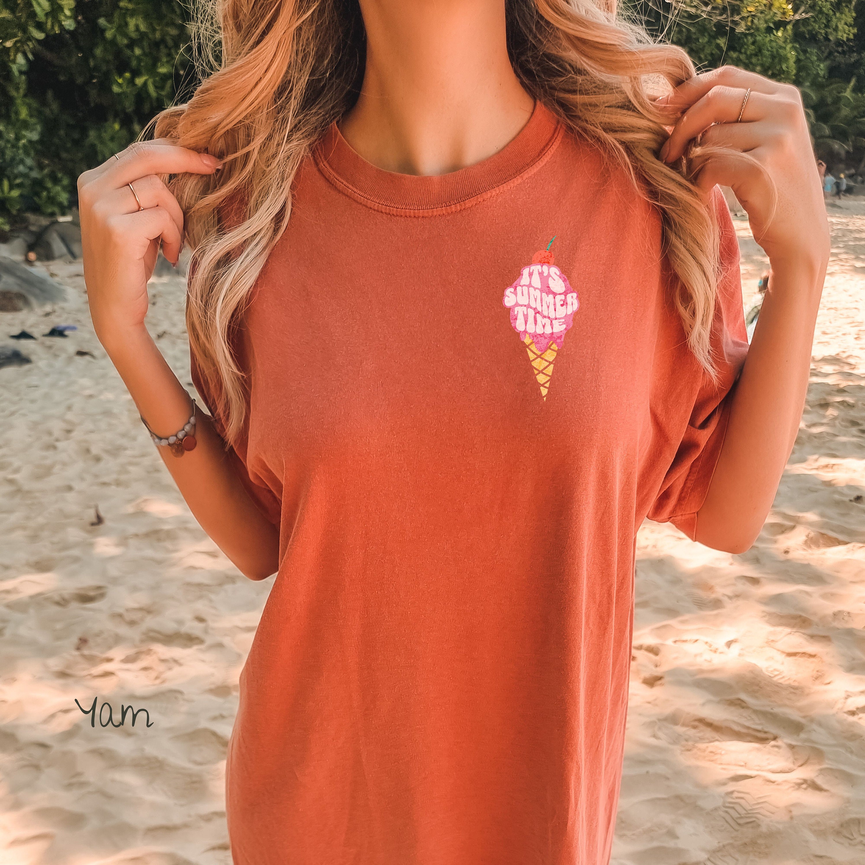 It's Summer Time Ice Cream Cone Shirt, Comfort Colors Summer Shirt ...