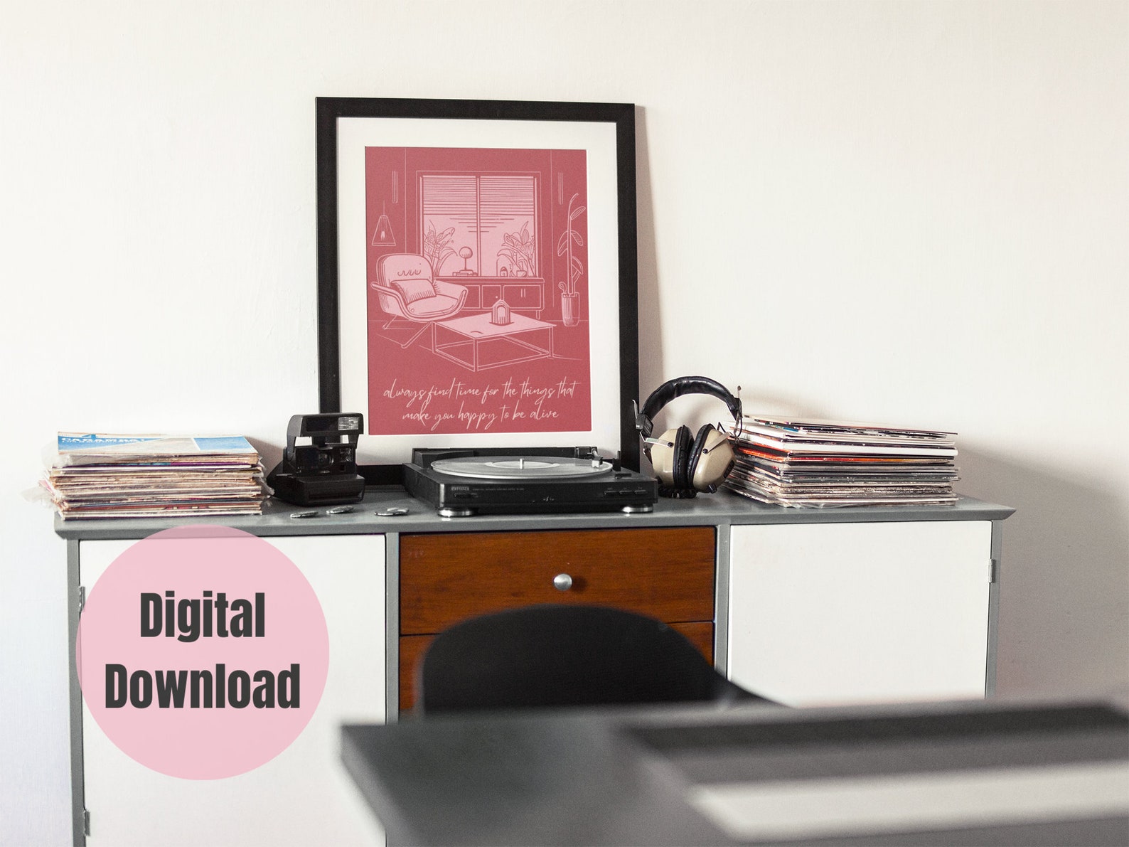 Printable Wall Art Therapist Office Decor Pink Typography - Etsy