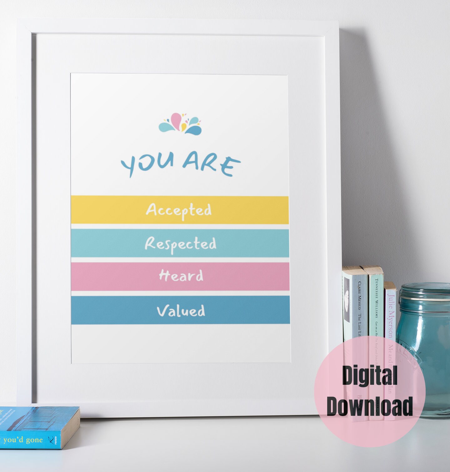 Printable Wall Art Therapist Office Decor Typography Poster - Etsy