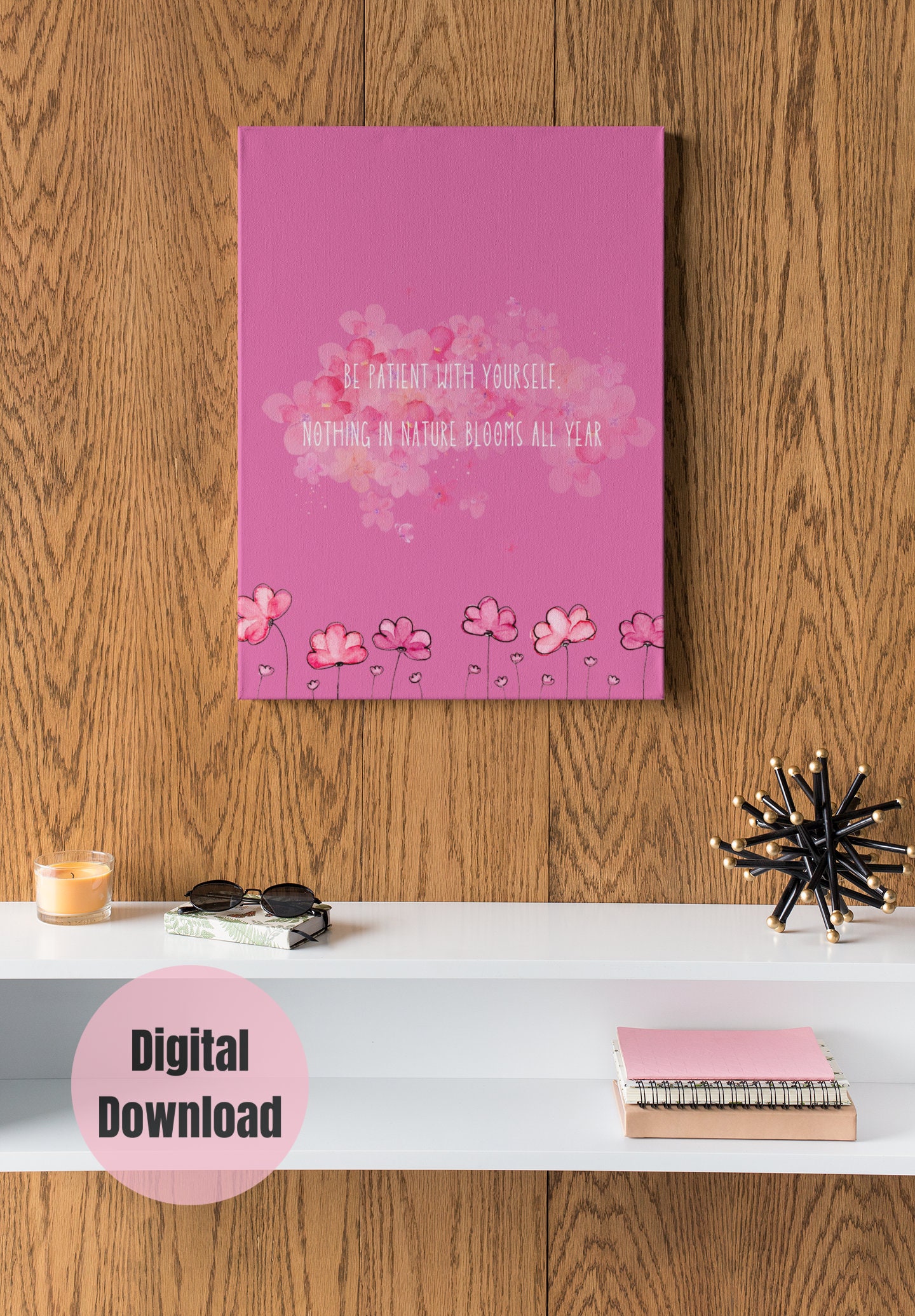 Printable Wall Art, Mental Health Poster, Self Care Art Decor, Digital ...