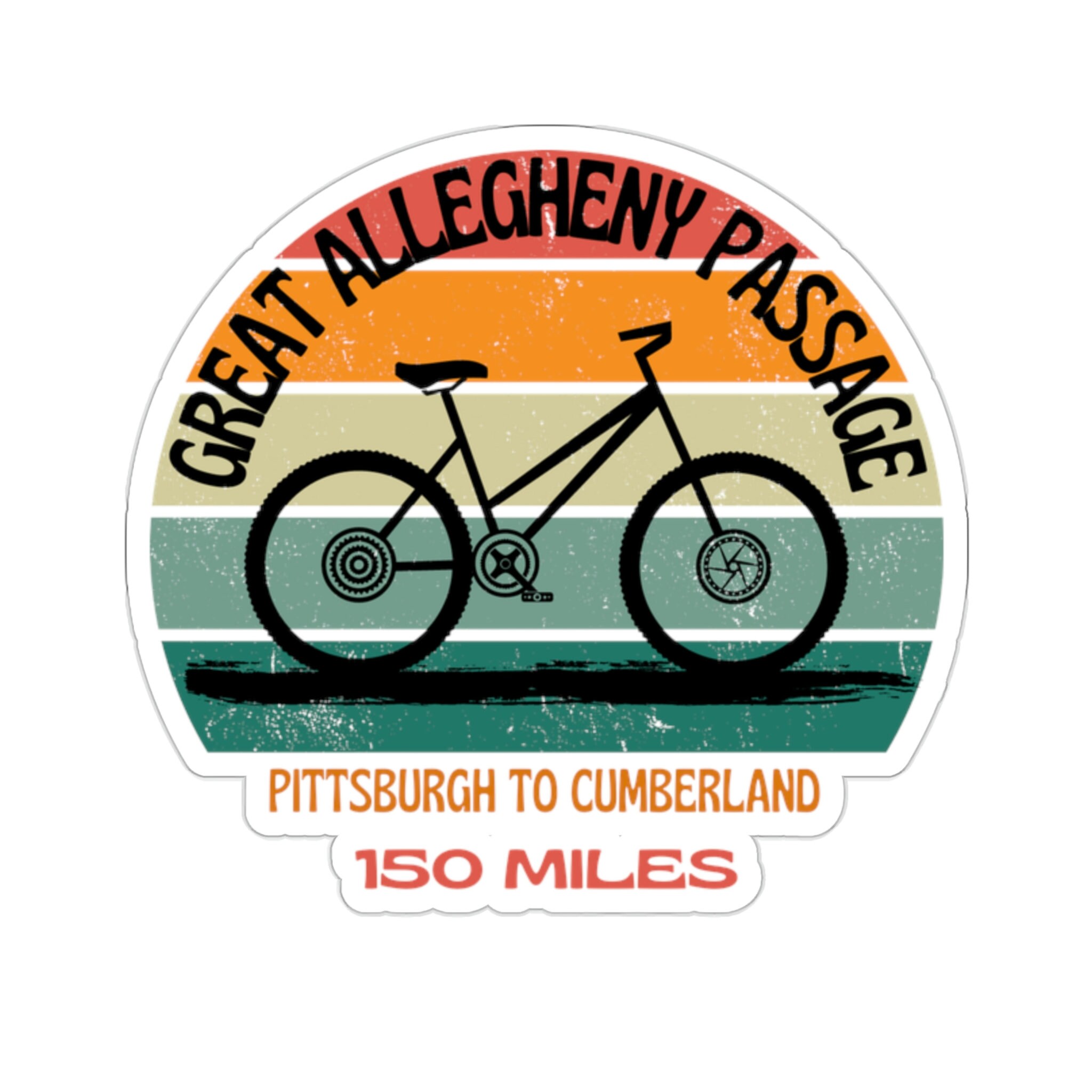 Great Allegheny Passage Trail Die-cut Sticker - Etsy