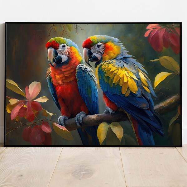 Parrot Poster - Etsy