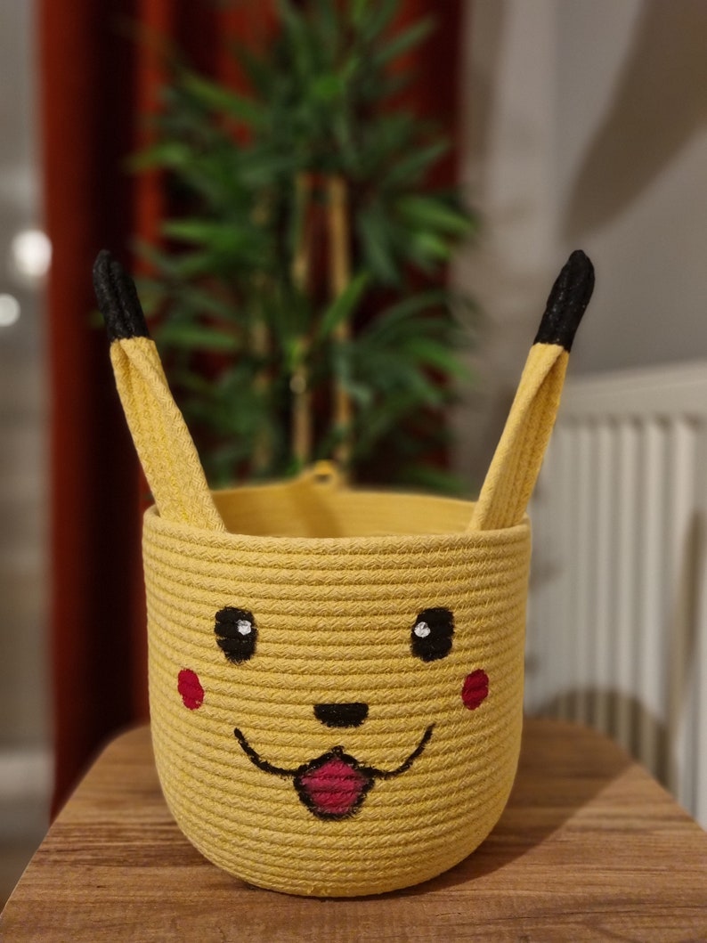 Pikachu Toy Basket,organizer,multi-purpose Basket - Etsy