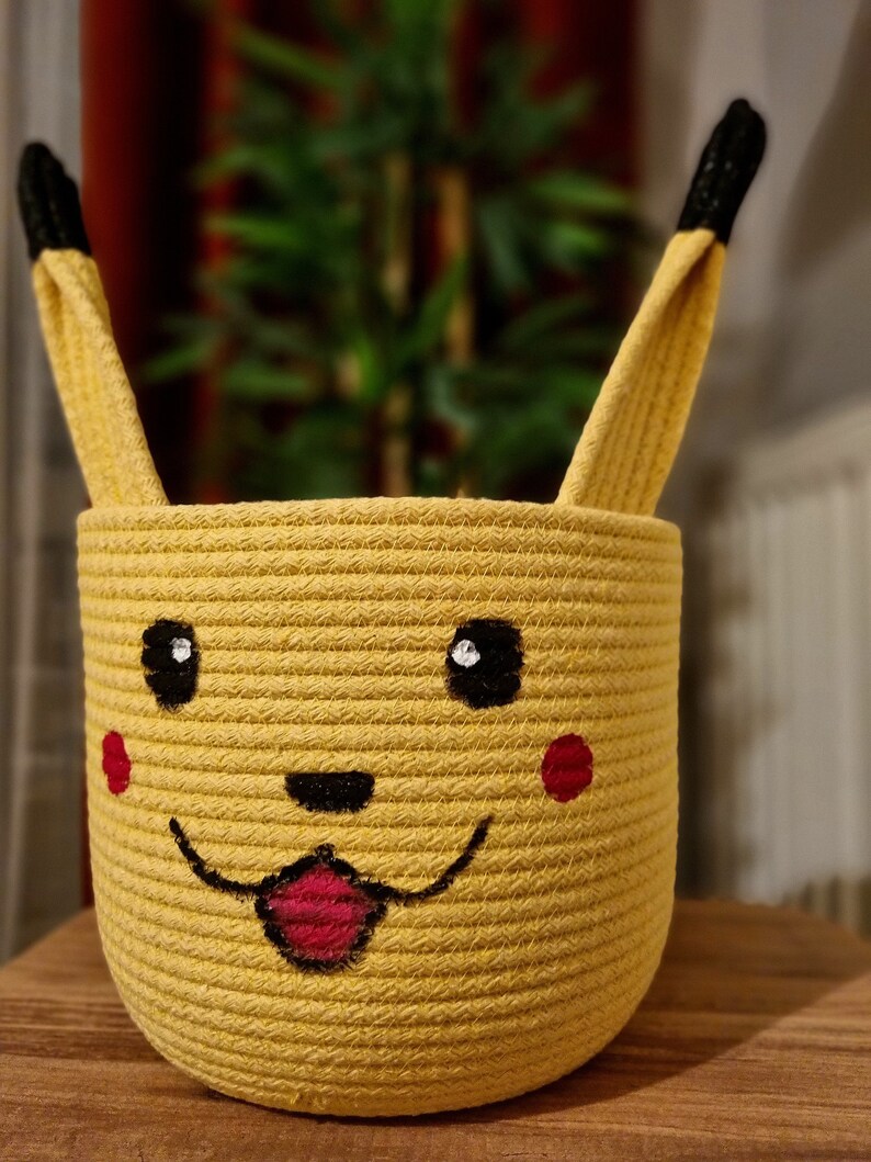 Pikachu Toy Basket,organizer,multi-purpose Basket - Etsy
