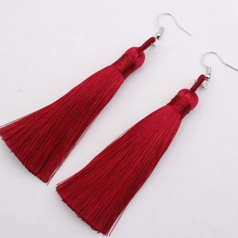 Tassel Earrings - Etsy