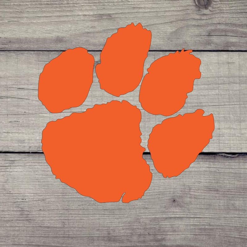 Clemson Paw Decal - Etsy