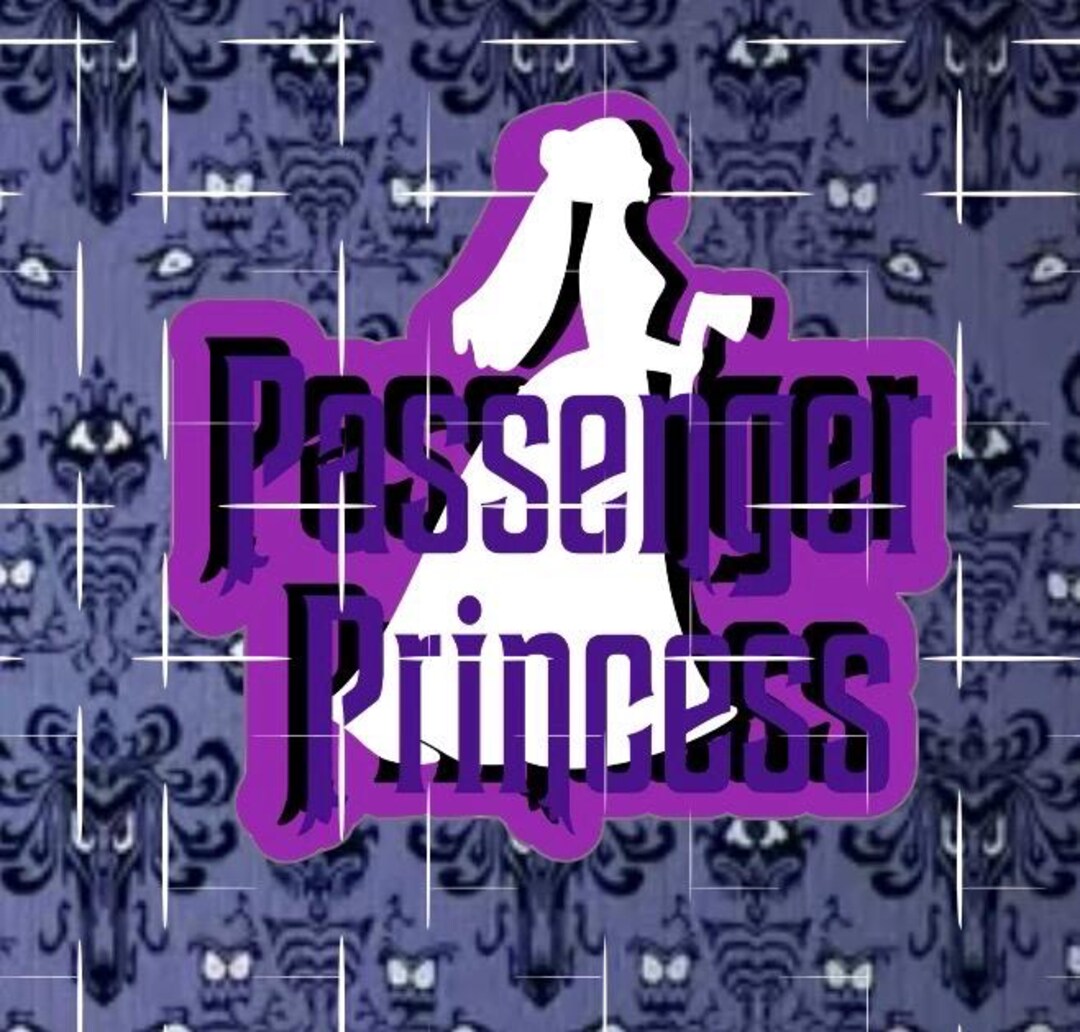 Disney | Haunted Mansion | Passenger Princess | Vinyl Sticker | READ ...