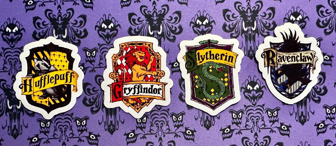 Harry Potter | Hogwarts House Shield | Vinyl Sticker | READ DESCRIPTION ...