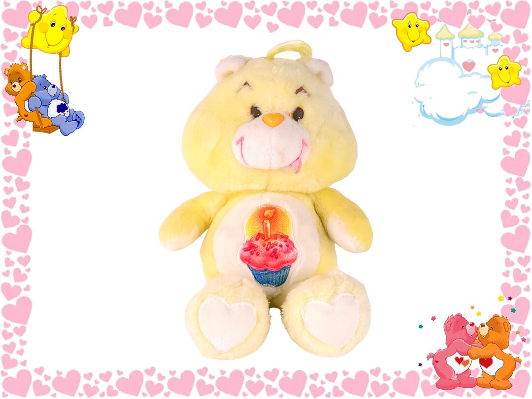 Vintage Birthday Plush Care Bear Toy From 1980s in Soft Clean Condition ...