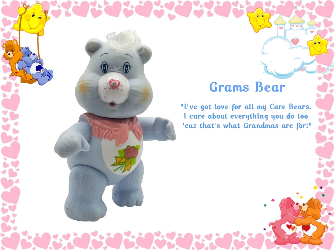 Vintage Original Poseable Grandma Care Bear Retro 1980s Grams Bear Figure From 1984 - Etsy