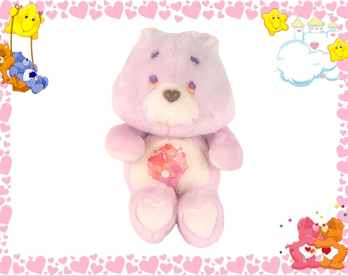 Vintage Care Bears My First Care Bear Soft Plush Share Bear With Rattle ...