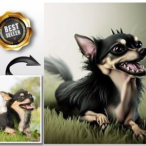 Turn Your Pet Into a Tim Burton Character! Custom Pet Illustration ...