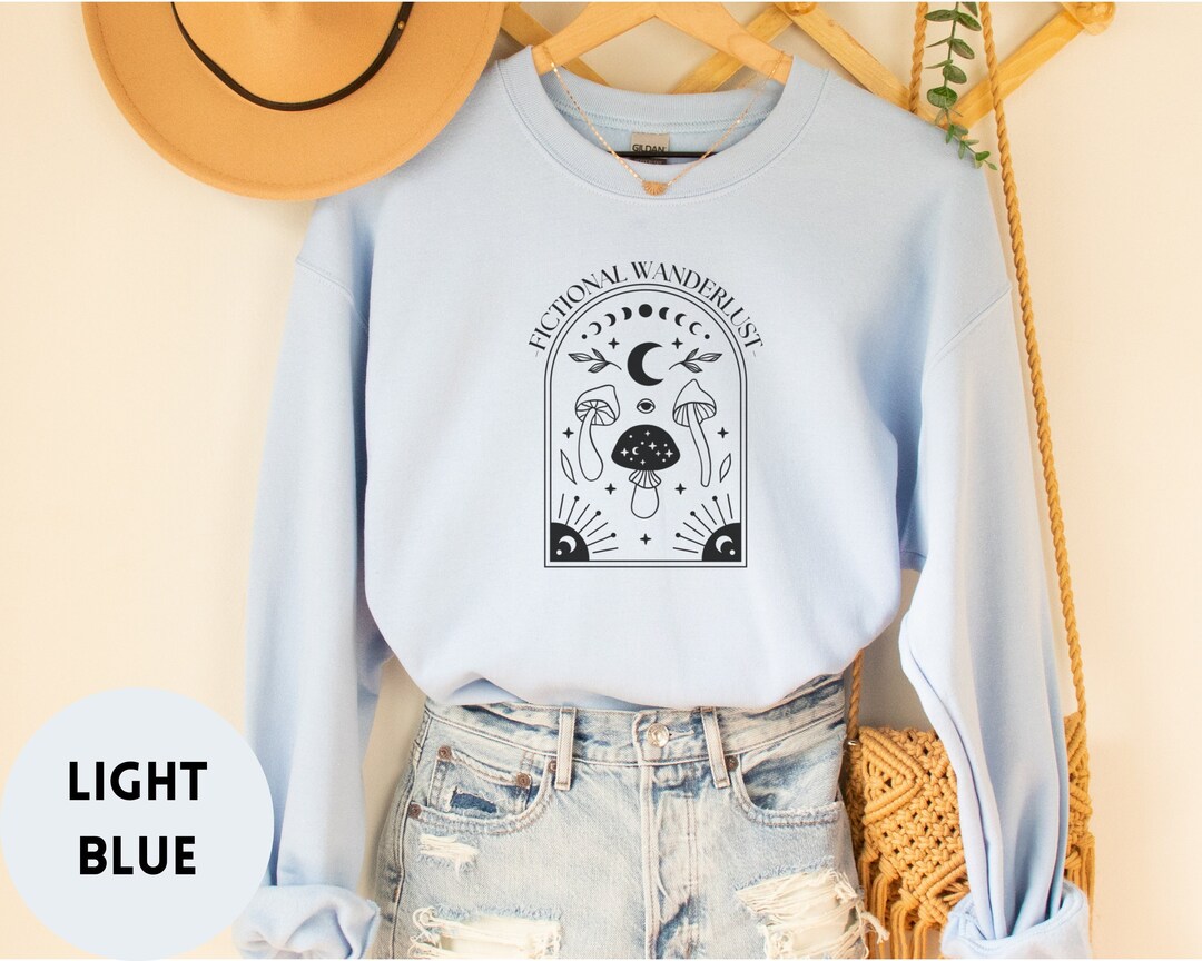 Fictional Wanderlust Sweatshirt, Bookcore Shirt, Literature Sweatshirt, ' Dark ' Academia Shirt ...
