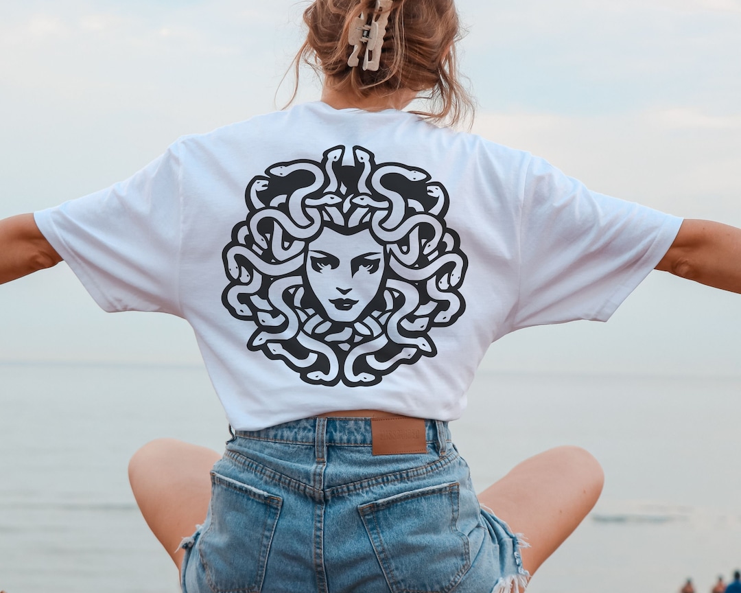 Medusa Shirt, Goddess Medusa T-shirt, Greek Mythology Shirt, Snake Head ...