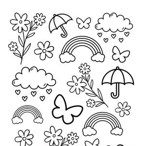 rain cloud coloring pages