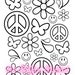 Cute Coloring Page Bundle - Hearts Coloring - Flowers Coloring - 3 ...