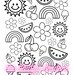 Fun Coloring Page Bundle - Summer Coloring - Space Coloring - Rainbows ...