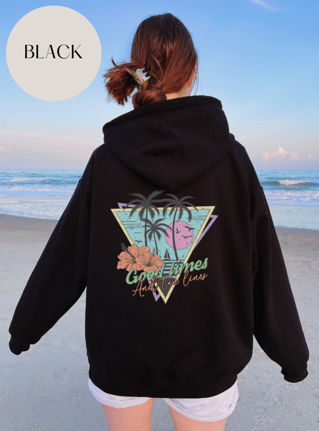 Beach Quote Cool Vsco Girl Aesthetic Hoodie Sweatshirt Beach - Etsy