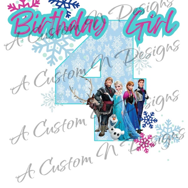 Frozen 4th Birthday - Etsy