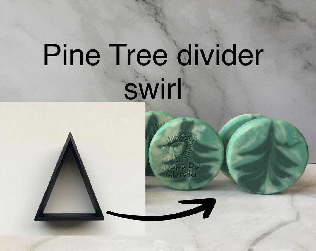 Pine Tree Swirl Triangle Divider for Soap Making - Etsy