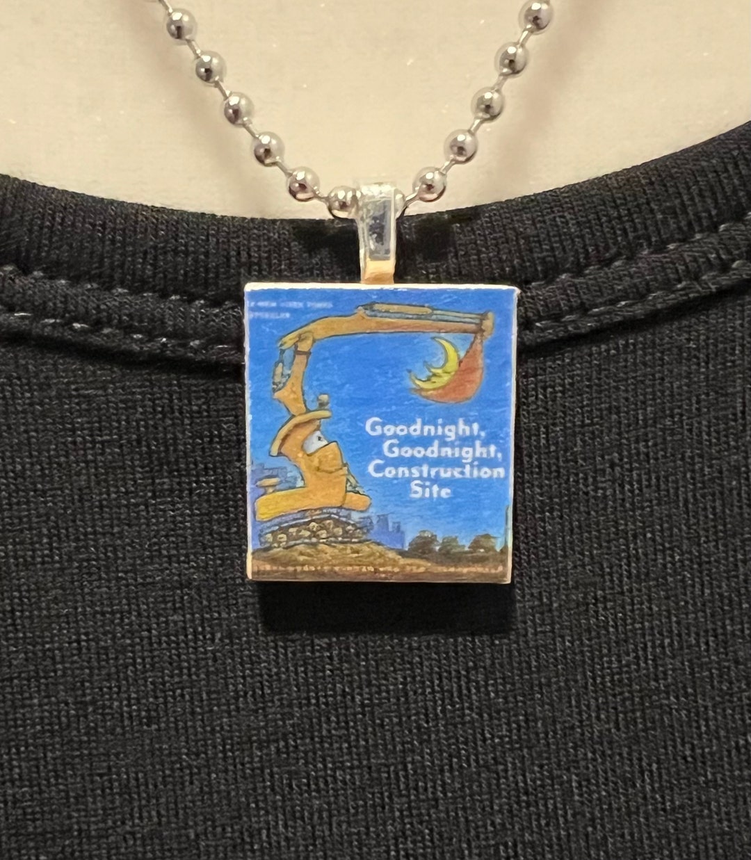 Bookish Scrabble Tile Necklace, Book Pendant Charm Inspired by ...