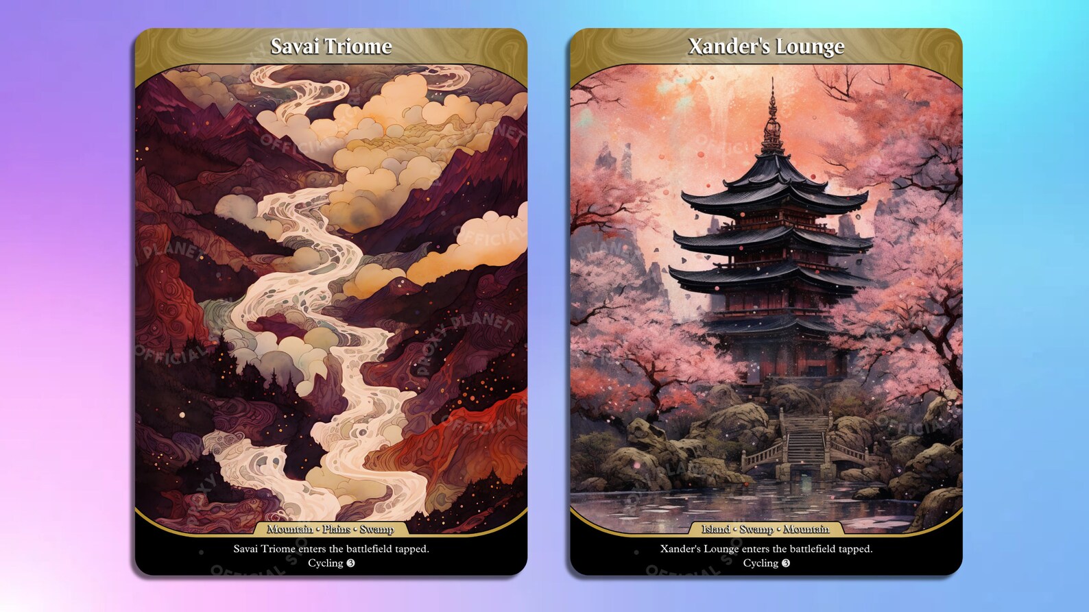 10x Triome Lands MTG Proxies - Etsy