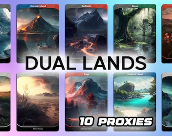 10x Dual Lands Retro Style MTG Proxies - Etsy