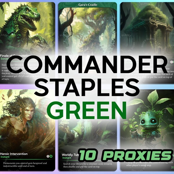 Green Commander Staples - Etsy