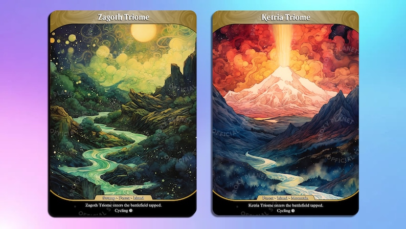 10x Triome Lands MTG Proxies - Etsy