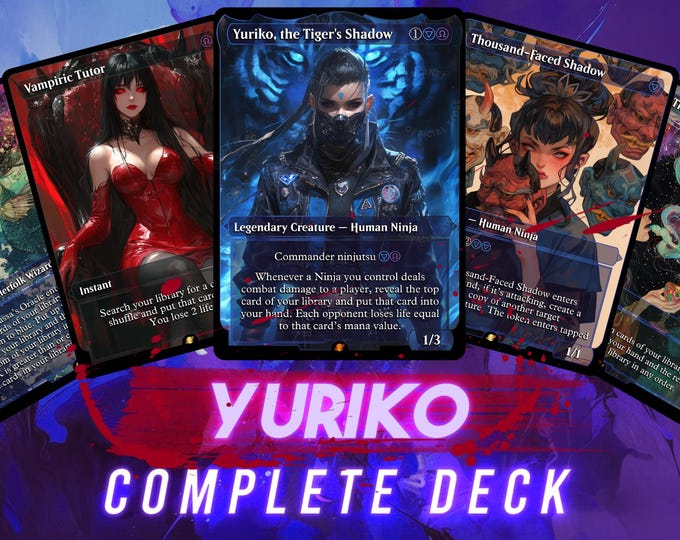 Yuriko, the Tiger's Shadow | Complete Commander Deck | 104 Cards Ready to Play | Cedh Meta ...