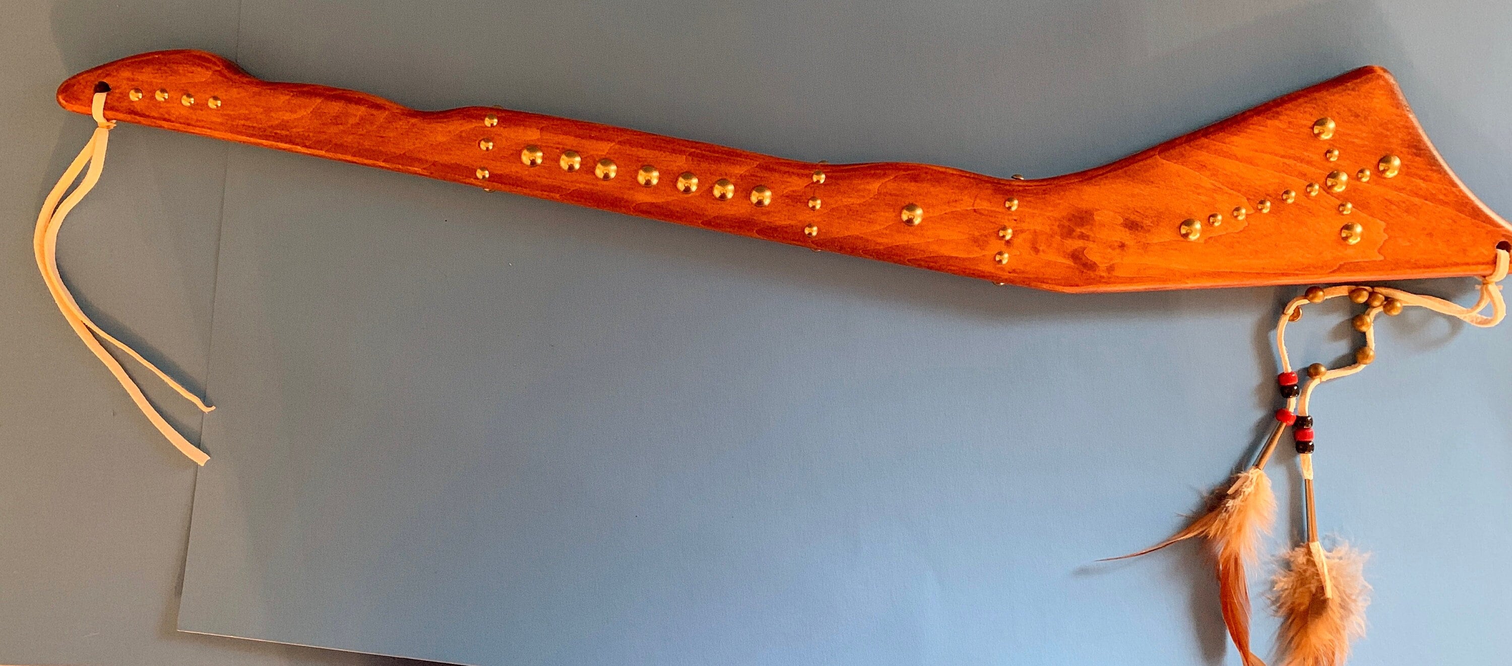 NEW Gunstock Dance Stick Finished Native American Indian Regalia Dance ...