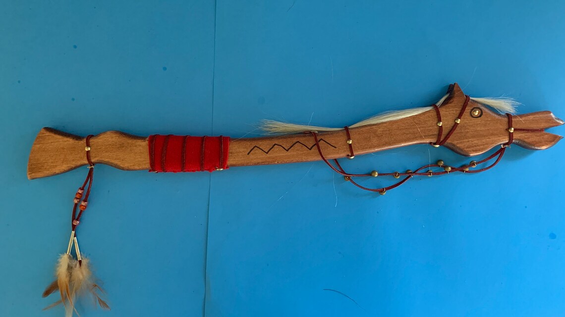 NEW! Horse Dance Stick - Finished -native American Design-wood-dance ...