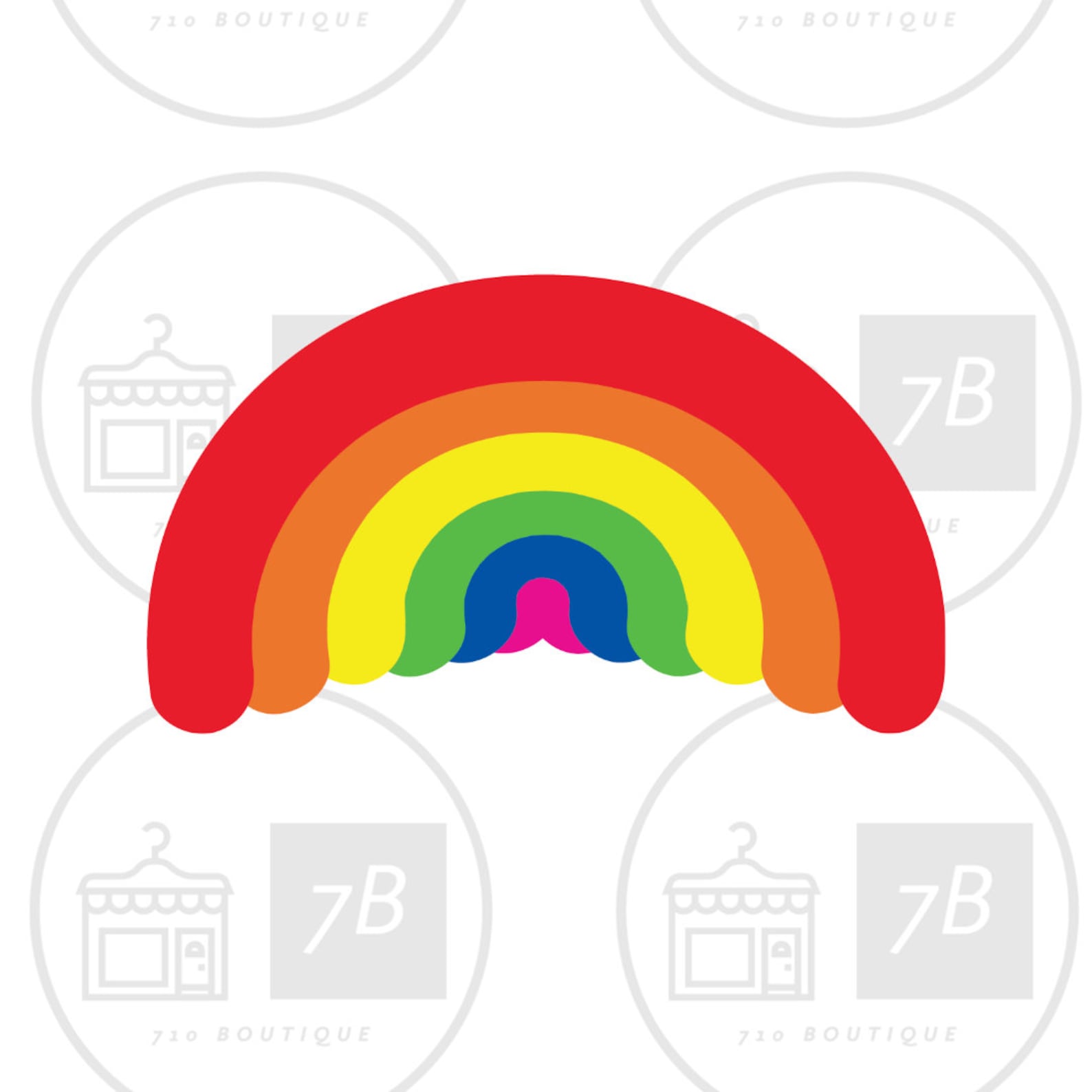 Rainbow SVG Clipart Vector, Cut Files for Cricut, Rainbow Clipart Png ...