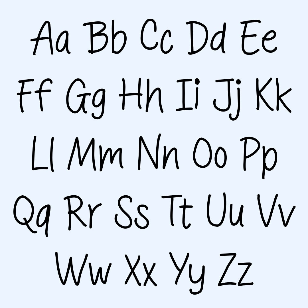 Simple School Clean Handwritten Font Otf Font, Digital Font Download ...