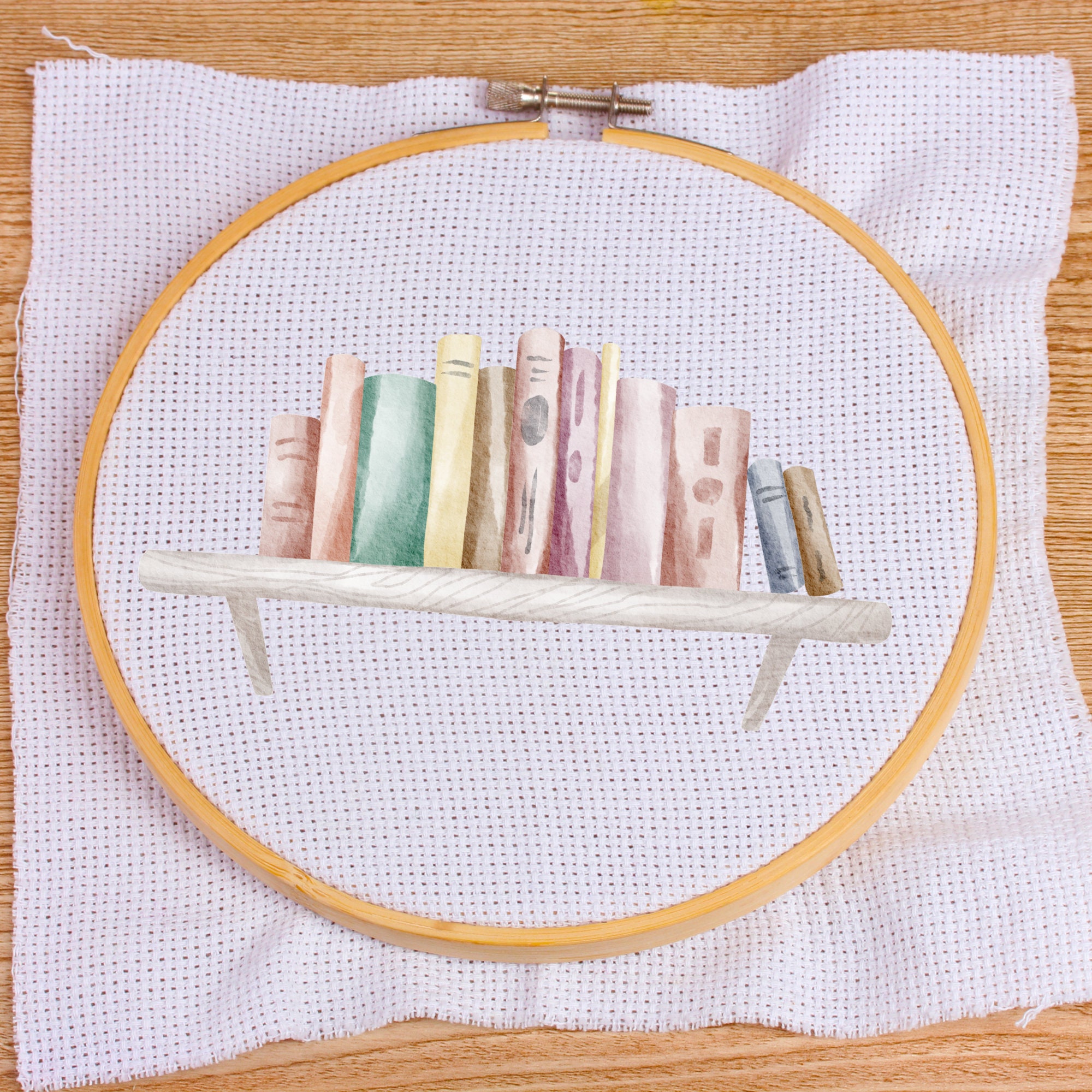 Book Shelf Cross Stitch Pattern, PDF Download - Etsy