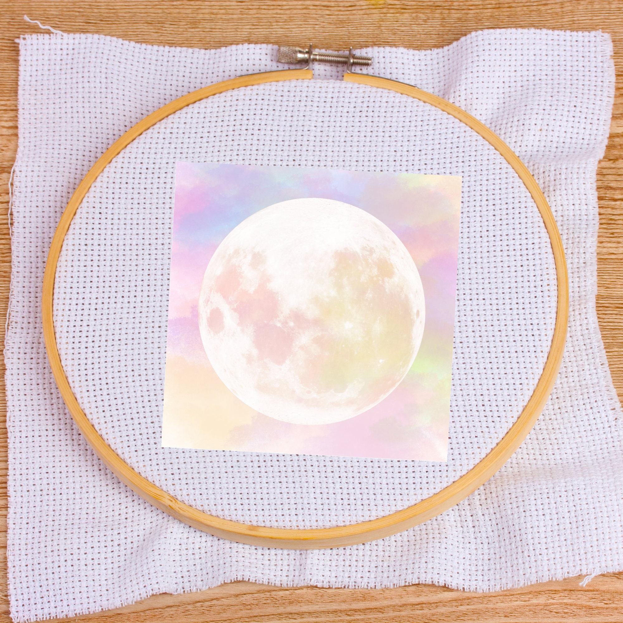 Colorful Moon Cross Stitch Pattern PDF Download - Etsy