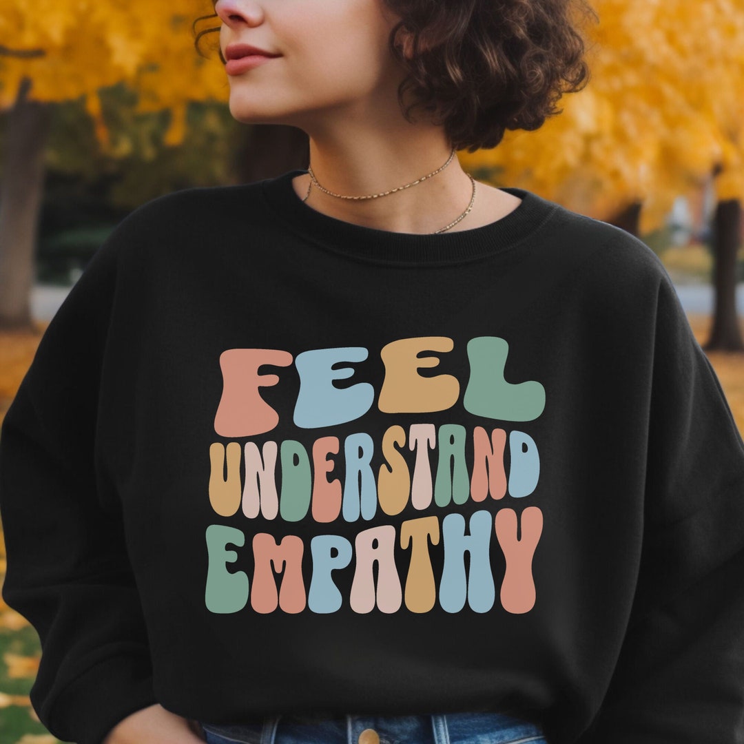 Empathy Sweatshirt: Retro Positive Clothing for Women - Etsy