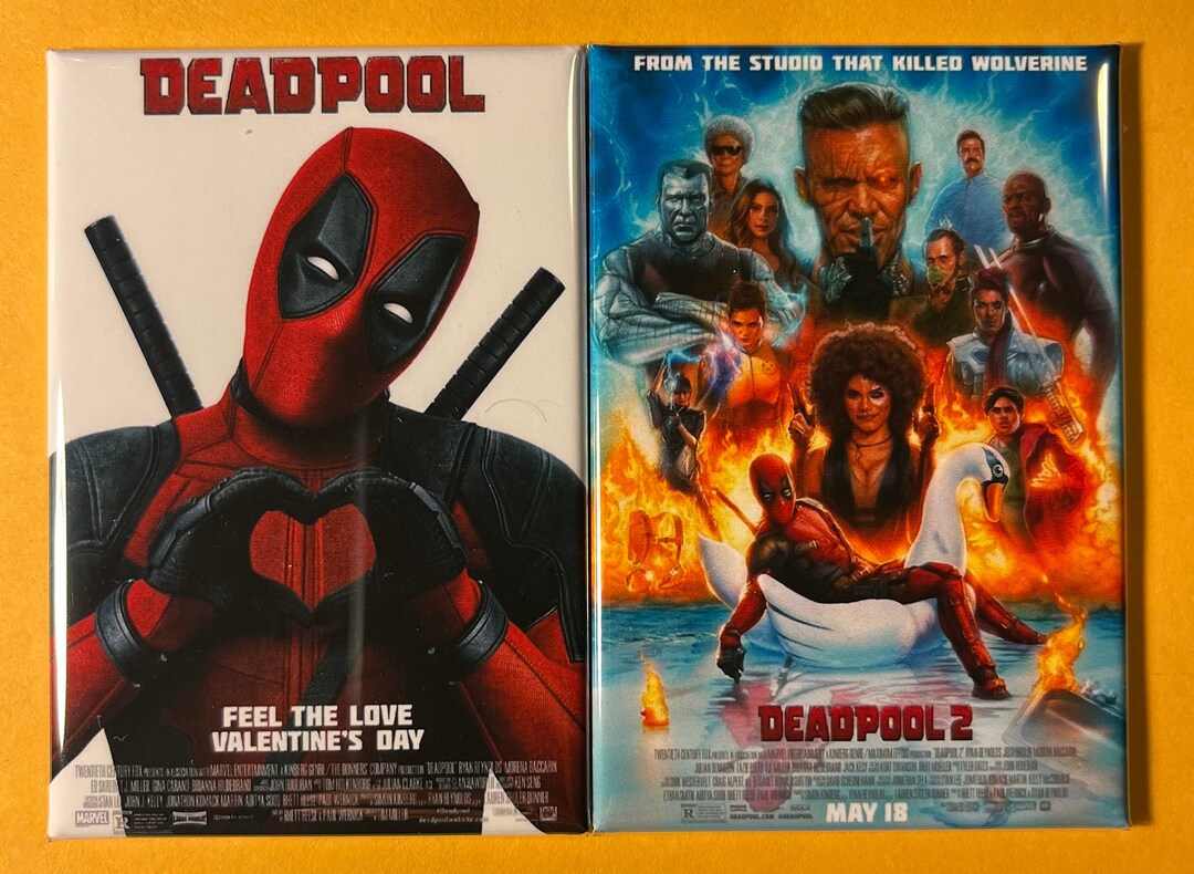 Magnet Deadpool Franchise Movie Poster Magnets 2 X - Etsy