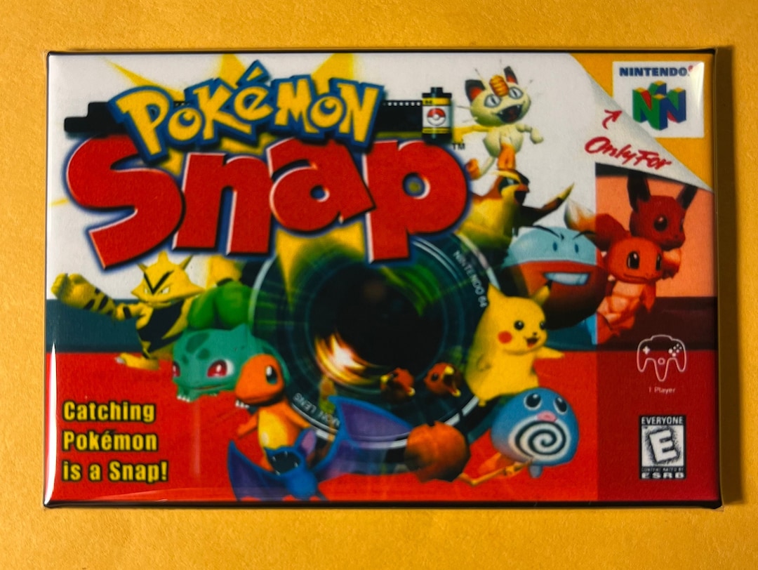 Magnet - Pokemon Snap - Nintendo 64 - N64 - 2" X 3" - Etsy