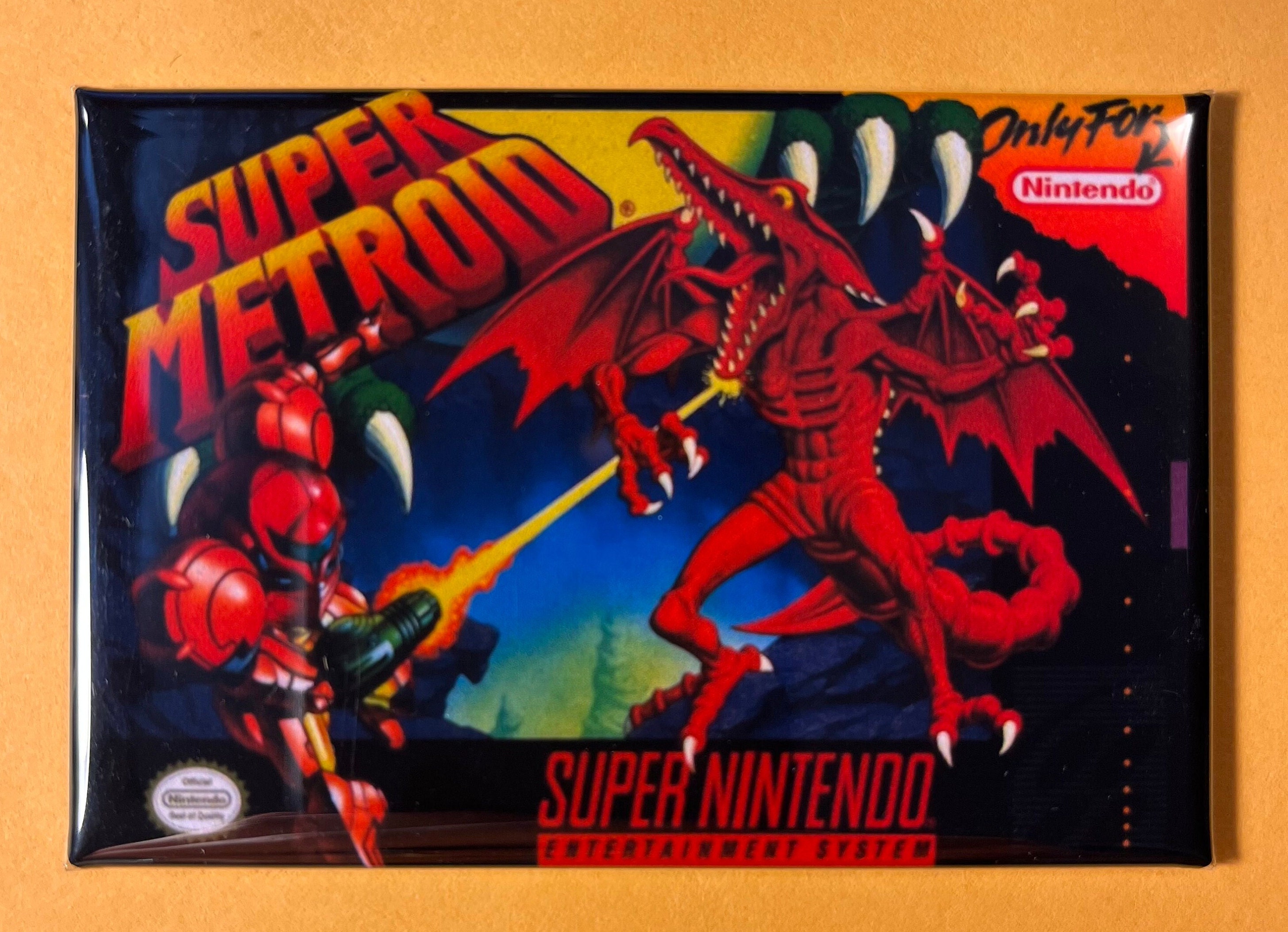 Magnet - Super Metroid - Super Nintendo - SNES - 2" X 3" - Etsy