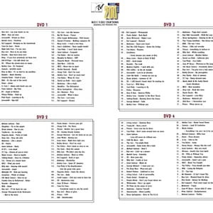 MTV Top 200 Ever Music Video Countdown 1992 4 DVD 14 Hrs 80s 90s Rock ...