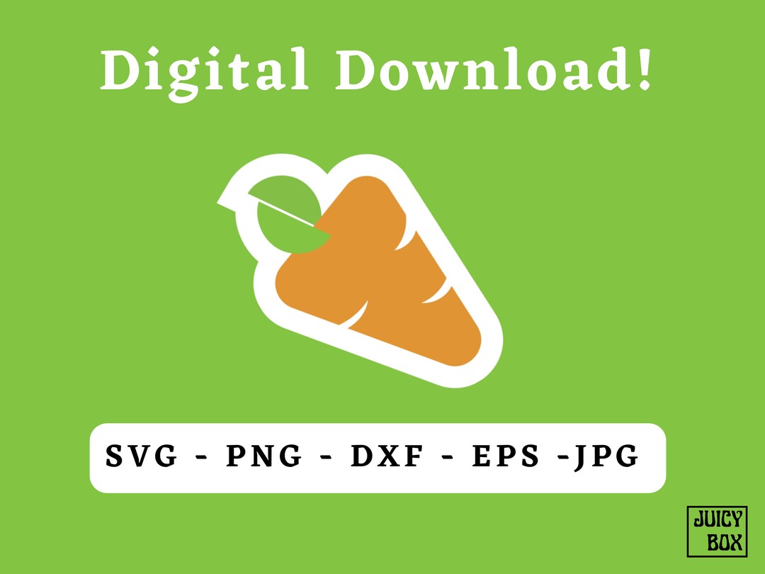 Cute Carrot, Digital Download, Svg, Dxf, Eps, Jpeg, Png - Etsy