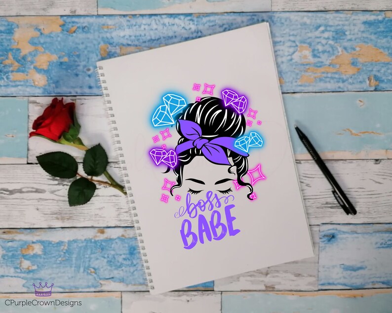Boss Babe Sticker, Boss Babe Digital Download, Boss Babe Clipart With ...