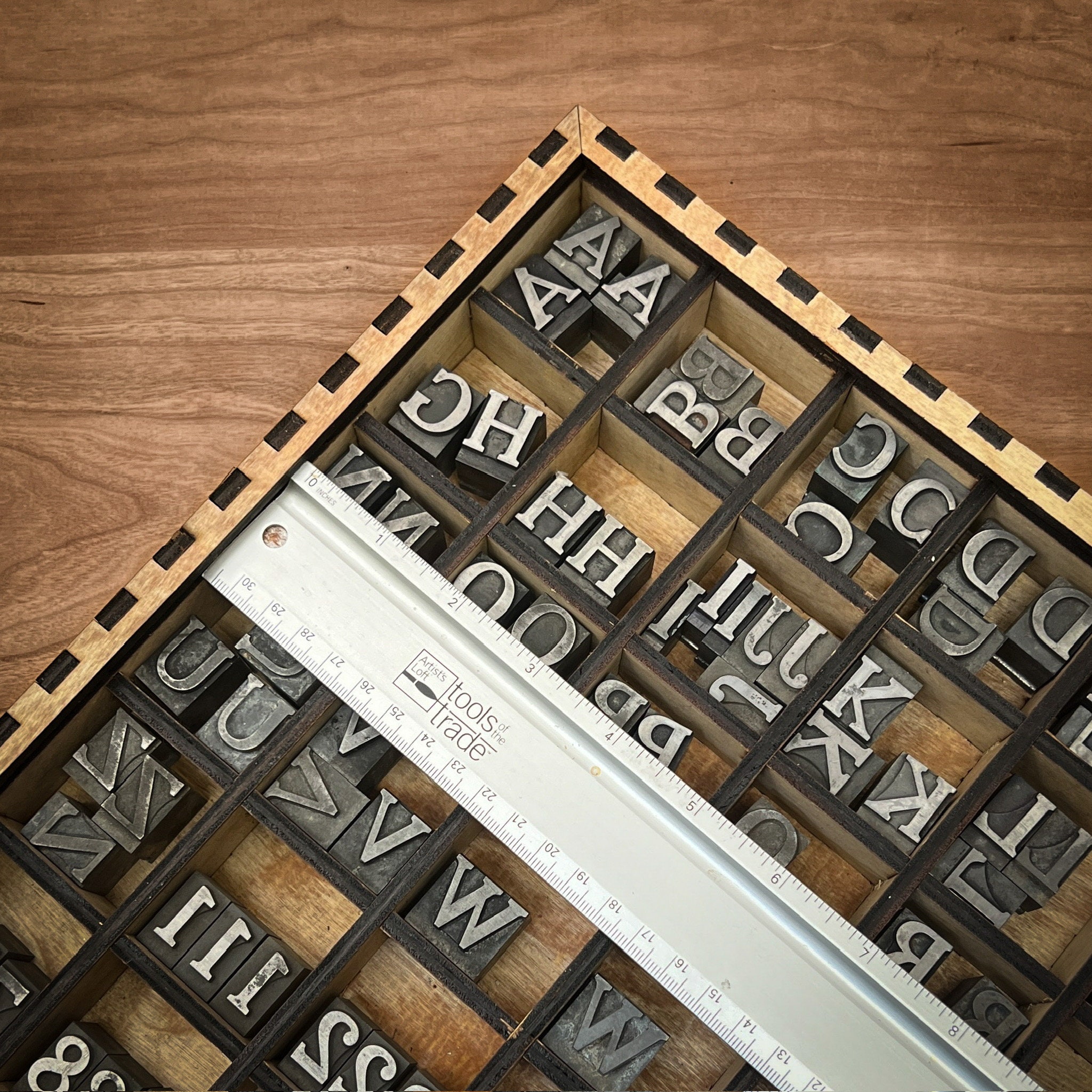 13 X 13 Wooden Typeset Drawer With Full-height Partitions – Perfect for ...