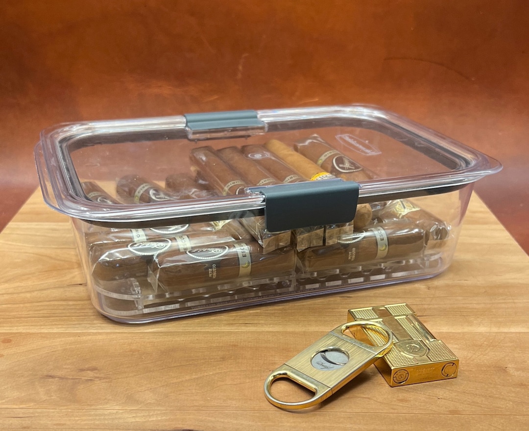 Brilliance Tupperdor Cigar Humidor With Boveda Tray. Travel Humidor ...