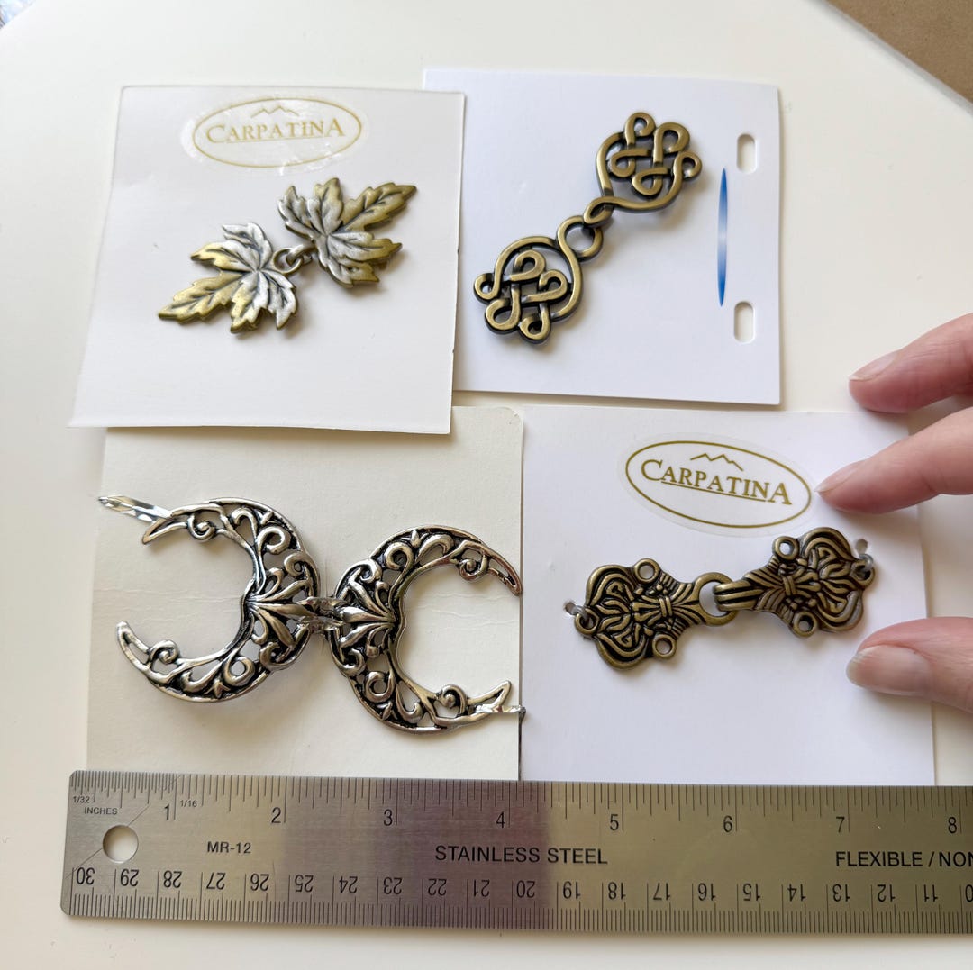 Vintage Clasp Large Cloak Clasp Closure: Cape Fastener in Gold or ...