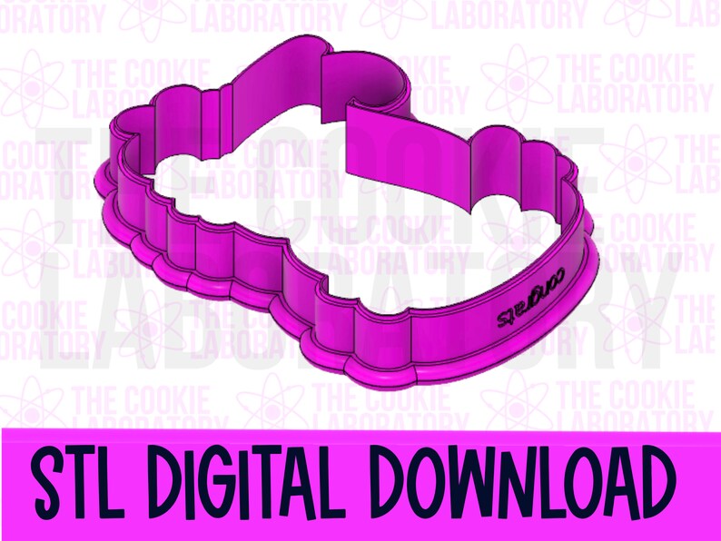 Graduation Congrats Plaque Cookie Cutter STL File Digital Download With ...