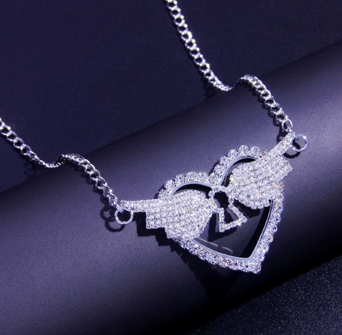 Heart & Wings Locket Waist Chain - Etsy