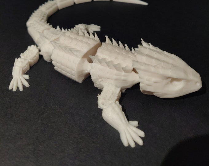 Armadillo Lizard Dragon 3D Printed Lizard Armadillo Dragon Print in 3D ...
